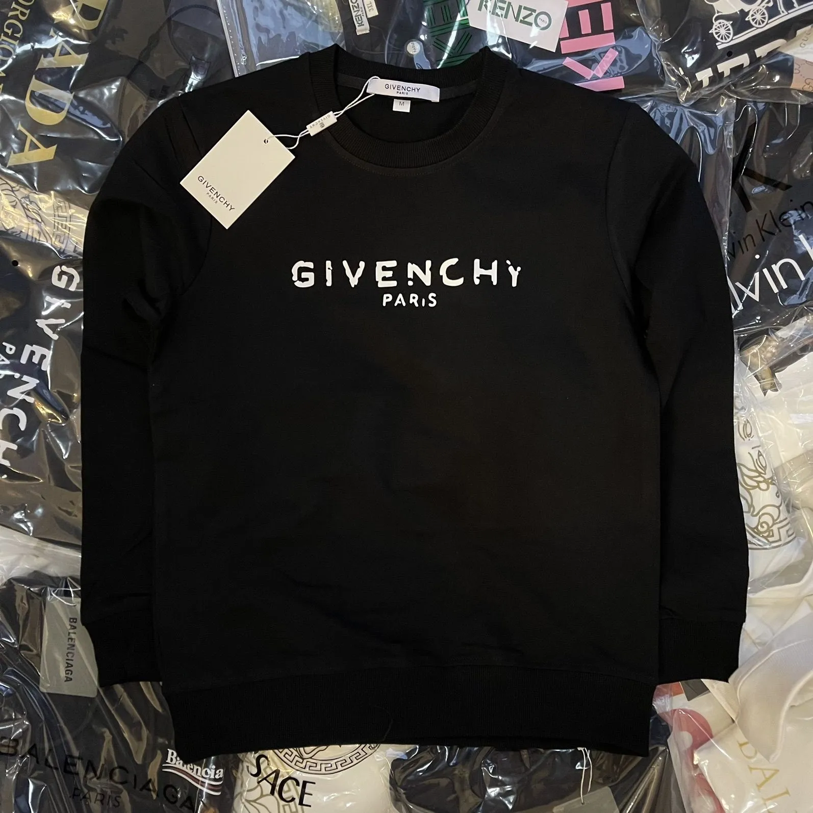 BabaReplica | Replica Designer Givenchy Print Round Neck Sweatshirt